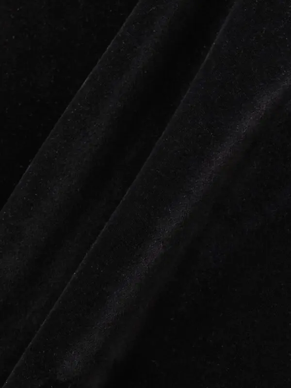 Valentino Garavani Cotton-blend Velvet Fit-and-flare Mini Dress