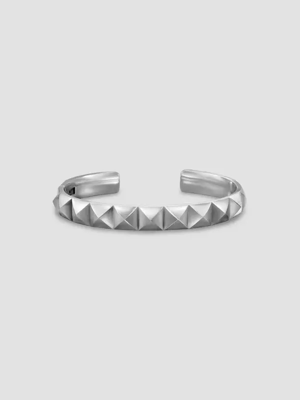David Yurman Pyramid Cuff Bracelet In Sterling 9.3mm