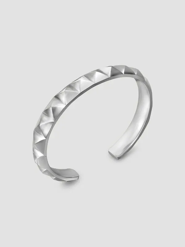 David Yurman Pyramid Cuff Bracelet In Sterling 9.3mm