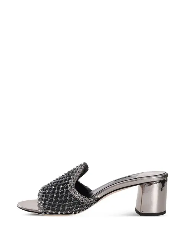 LE SILLA Gilda Crystal-embellished Sandals - Silver