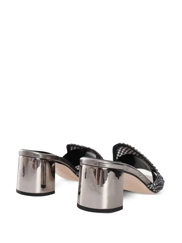LE SILLA Gilda Crystal-embellished Sandals - Silver