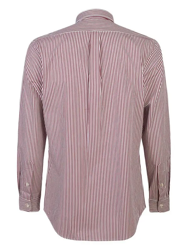 Polo Ralph Lauren Striped Poplin Shirt - Red