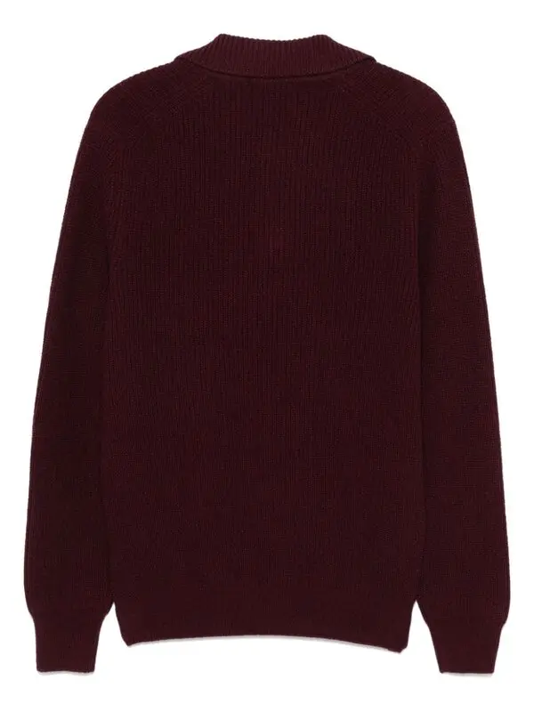 D4.0 Virgin Wool Polo Sweater