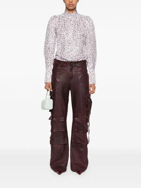 SALVATORE SANTORO Leather Cargo Pants