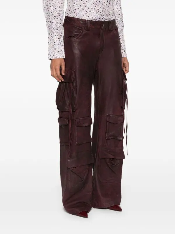 SALVATORE SANTORO Leather Cargo Pants