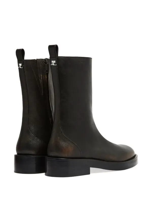 COURREGES Rider Leather Boots