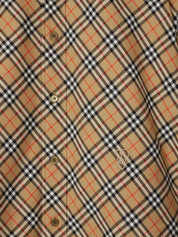 Burberry Check-pattern Cotton Shirt - Neutrals