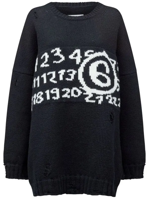 MAISON MARGIELA Numbers-motif Jumper