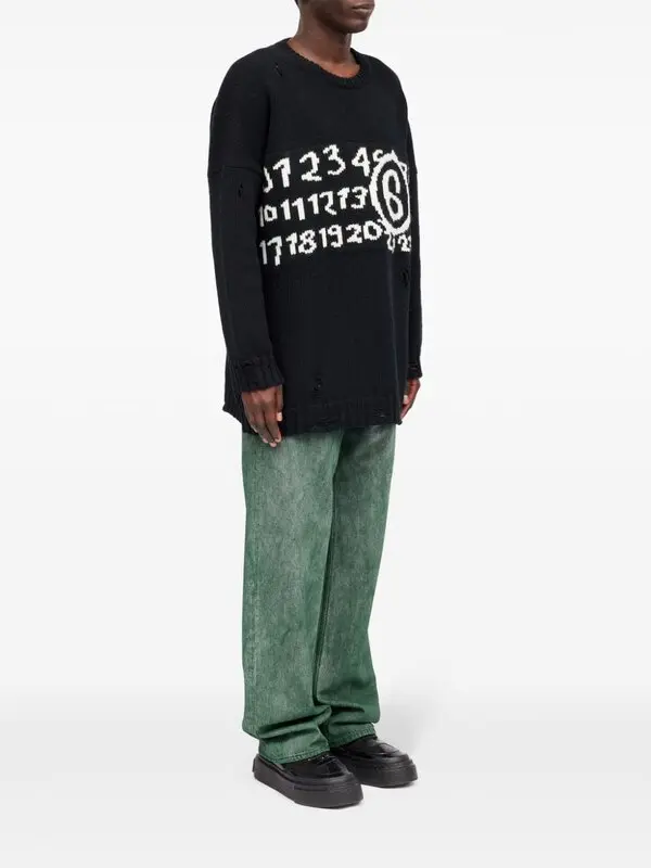 MAISON MARGIELA Numbers-motif Jumper