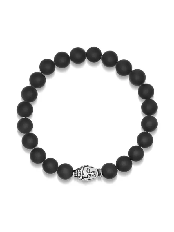 NIALAYA JEWELRY Buddha Bracelet - Black