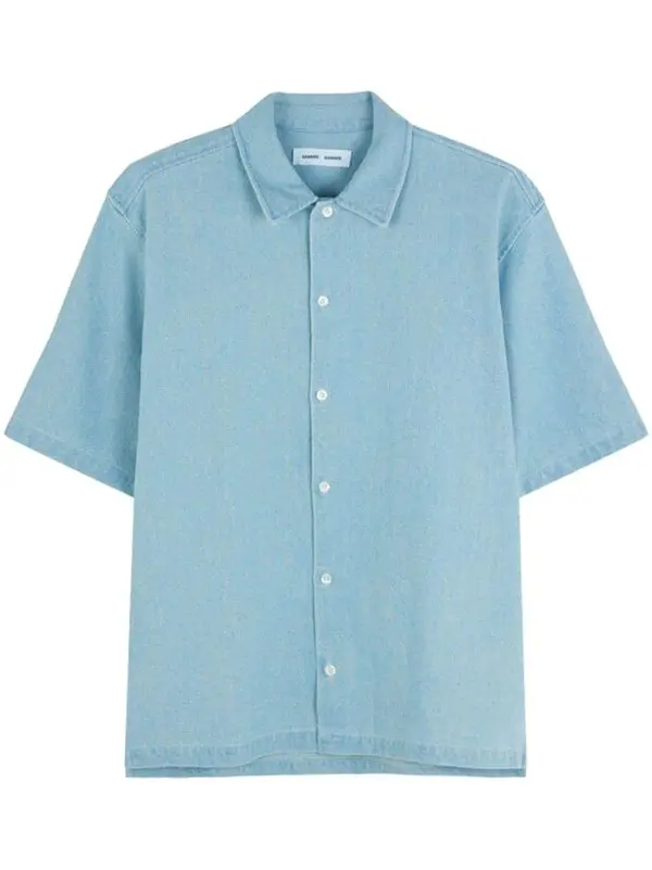 SAMSOE SAMSOE Short-sleeve Denim Shirt