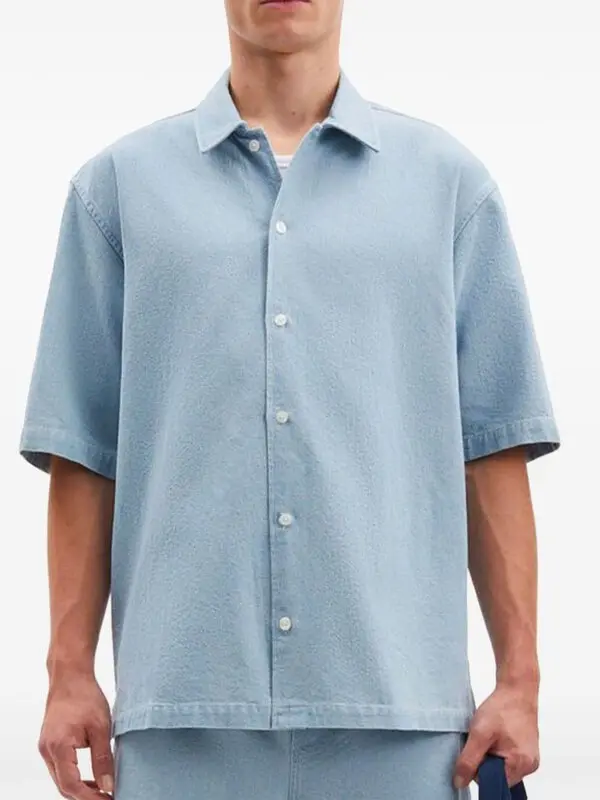 SAMSOE SAMSOE Short-sleeve Denim Shirt
