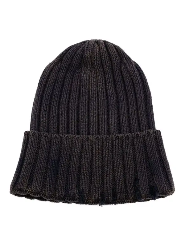Goen.j Ribbed Knit Beanie - Blue