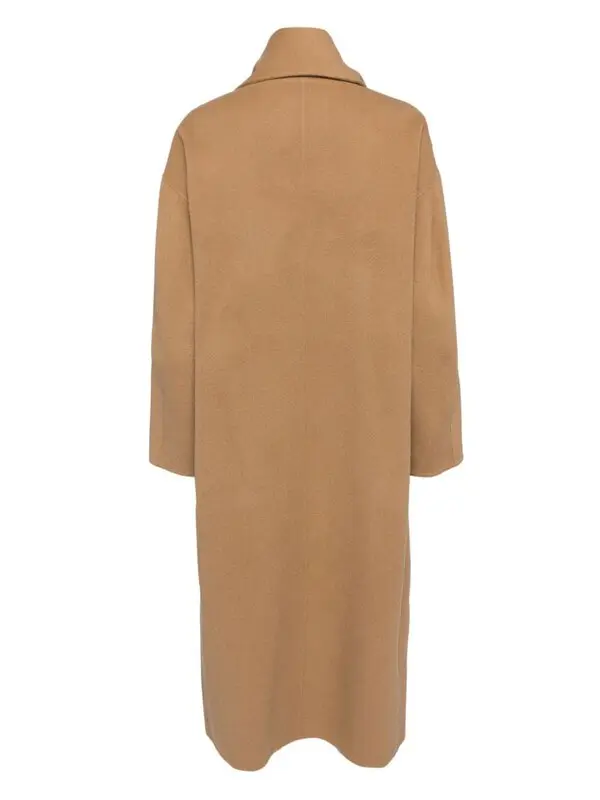 Goen.j Detachable-muffler Zip-up Coat - Neutrals