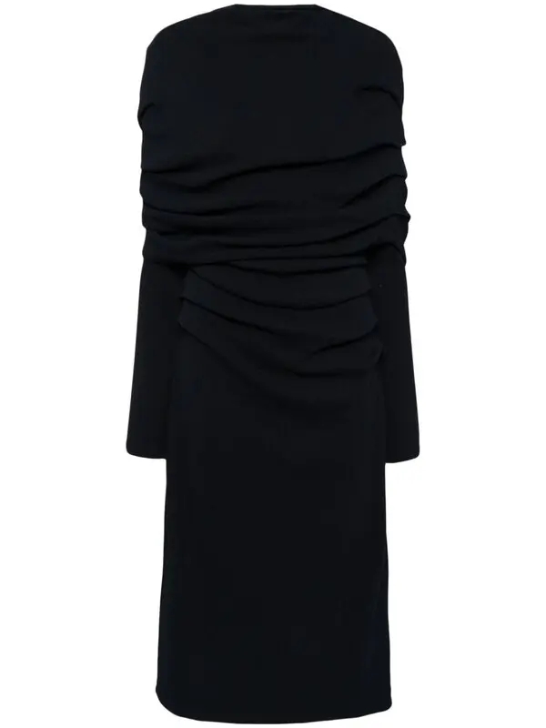 Goen.j Cape Knitted Dress - Blue