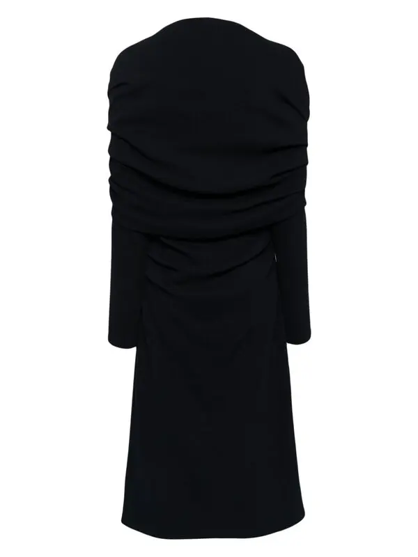 Goen.j Cape Knitted Dress - Blue