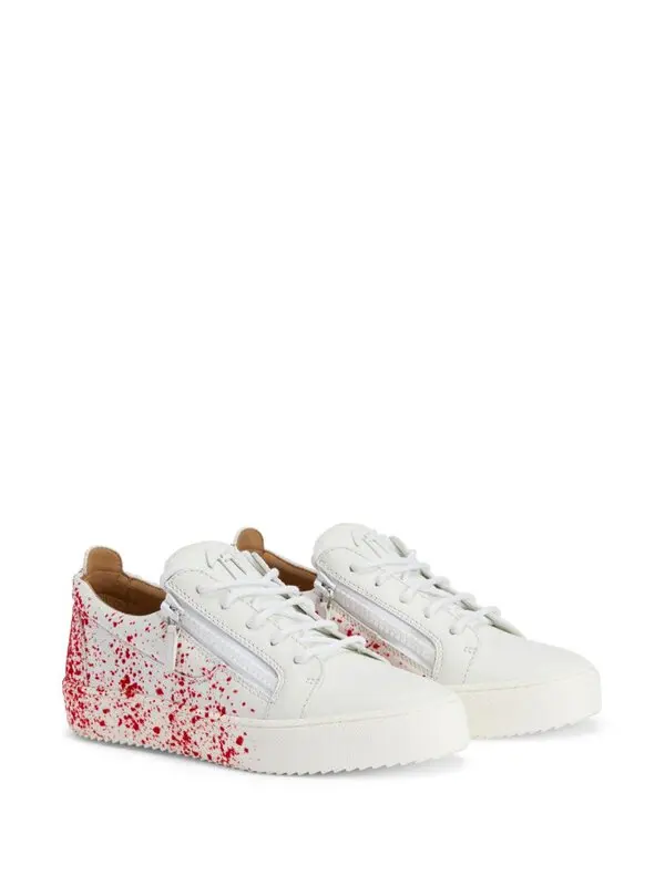 Giuseppe Zanotti Frankie Low-Top Sneakers In White 55% Off