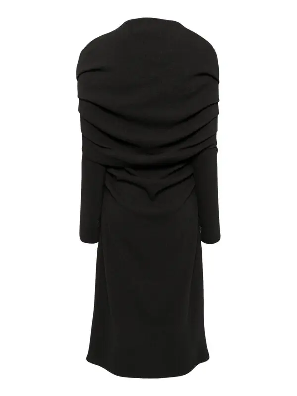 Goen.j Cape Knitted Dress - Grey