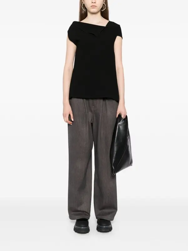 Goen.j Denim Wide-leg Pants - Black