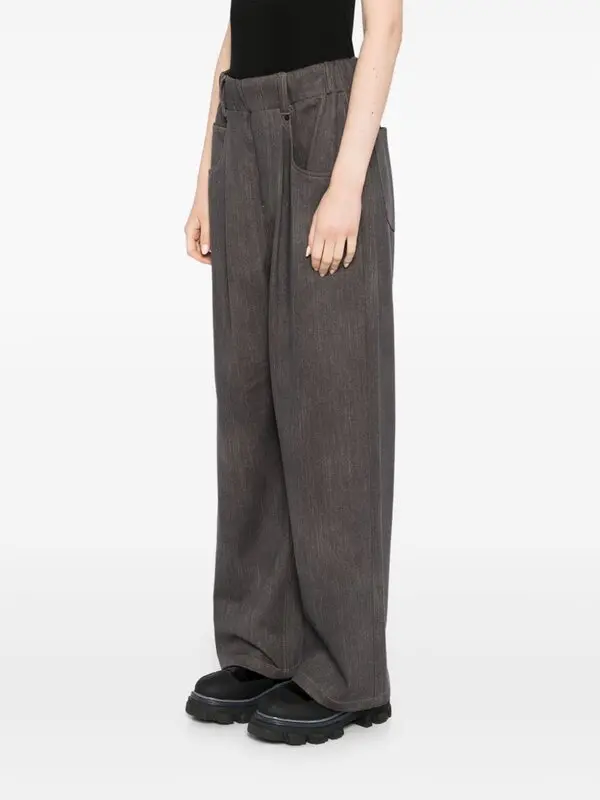 Goen.j Denim Wide-leg Pants - Black