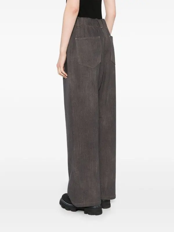 Goen.j Denim Wide-leg Pants - Black