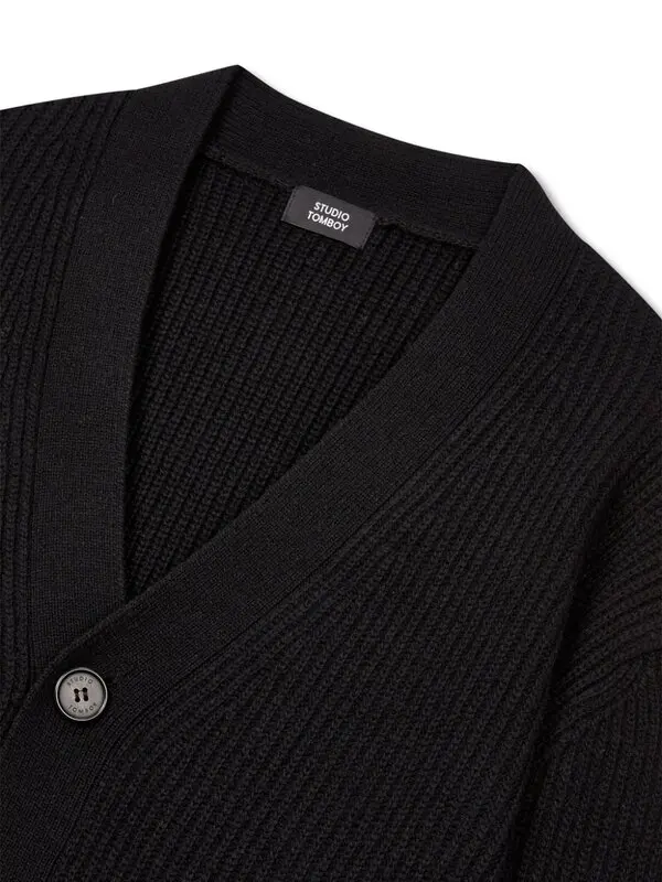 STUDIO TOMBOY Ribbed-knit Cardigan
