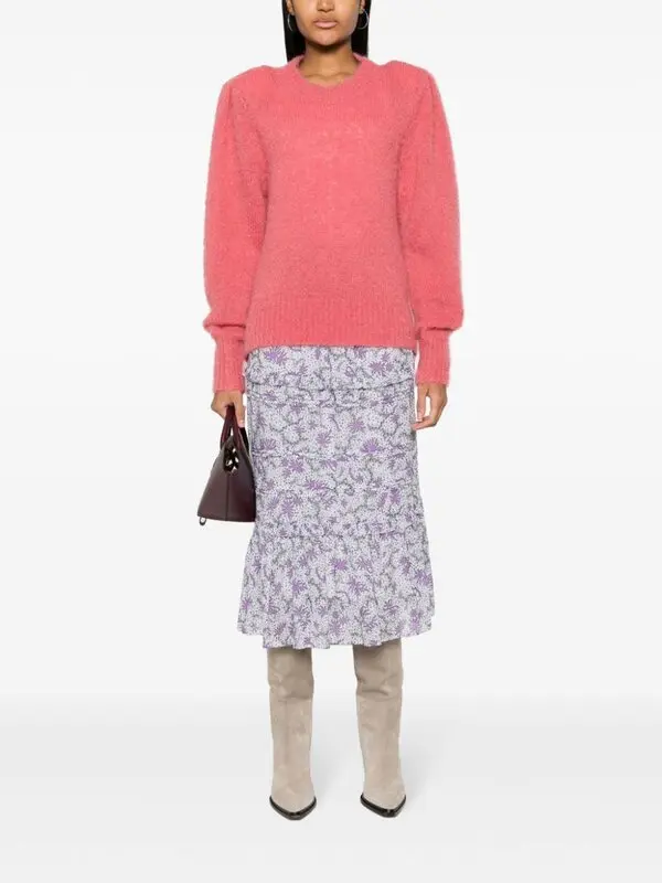 MARANT ETOILE Esmee Brushed Jumper - Pink
