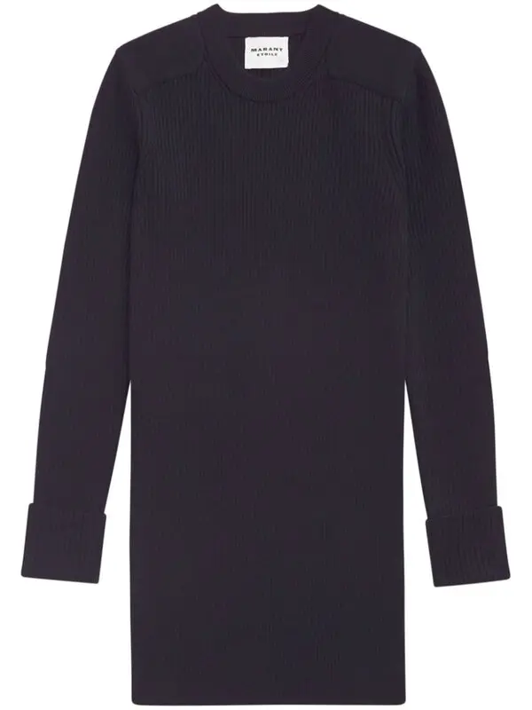 MARANT ETOILE Garner Ribbed-knit Dress - Blue