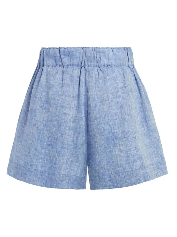 Bondi Born Universal Linen Shorts - Blue