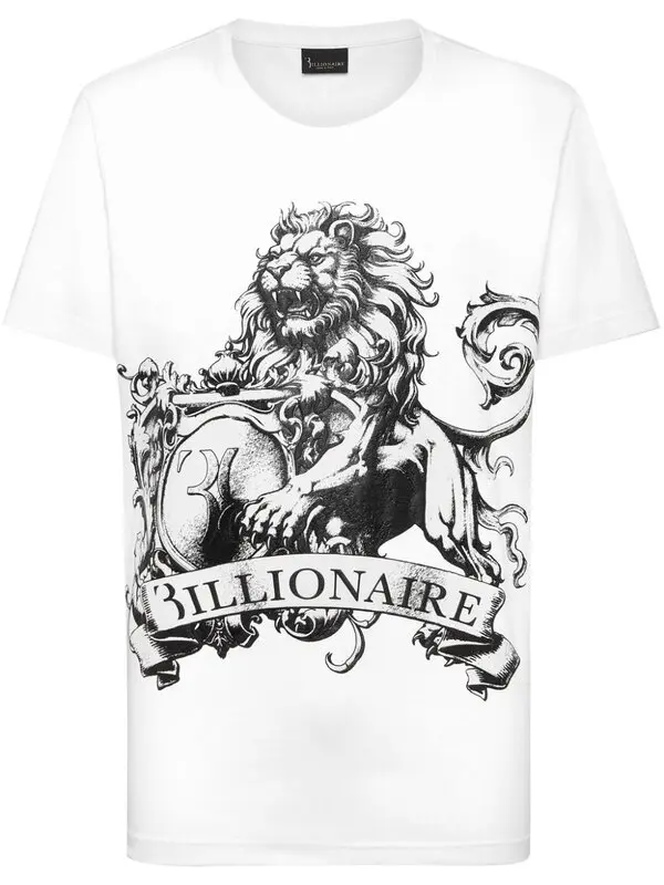 BILLIONAIRE Ss Logo-print Cotton T-shirt
