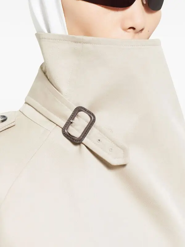 COURREGES Oblique Trench Coat - Neutrals