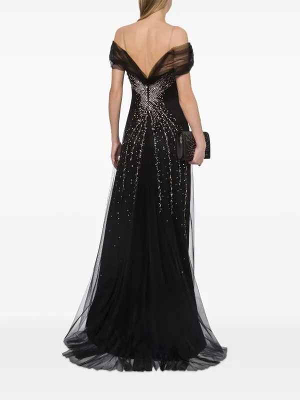 Alberta Ferretti Sequin Embellishment Train Dress