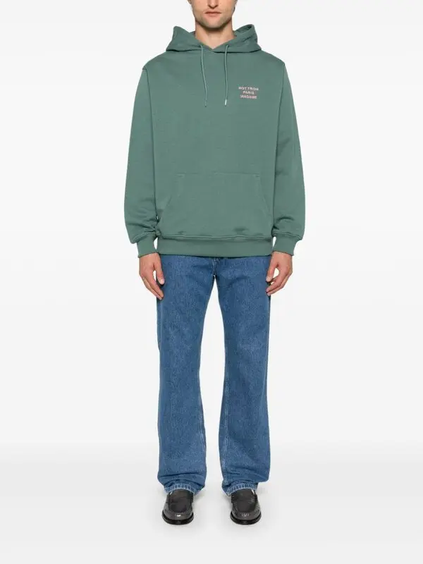 Drole De Monsieur Slogan-print Hoodie