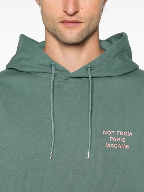 Drole De Monsieur Slogan-print Hoodie