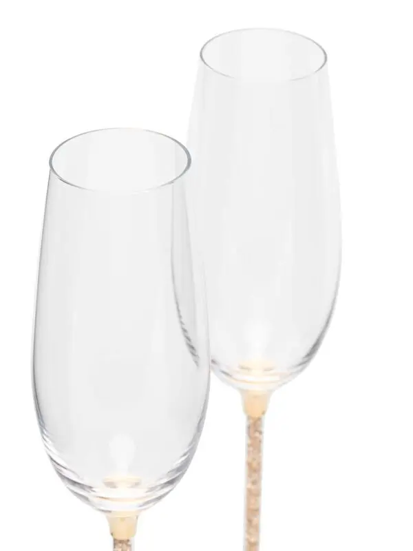 SWAROVSKI Crystal-embellished Flutes - Gold