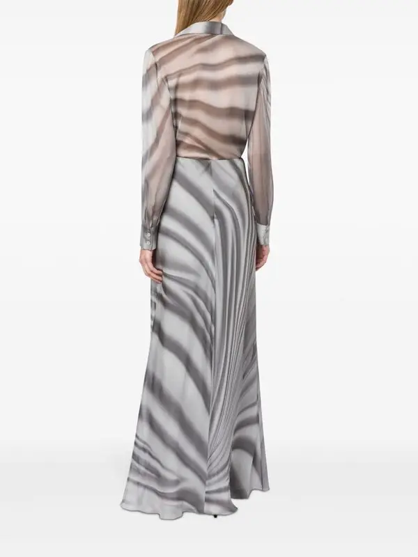 Alberta Ferretti Abstract-print Silk Shirt