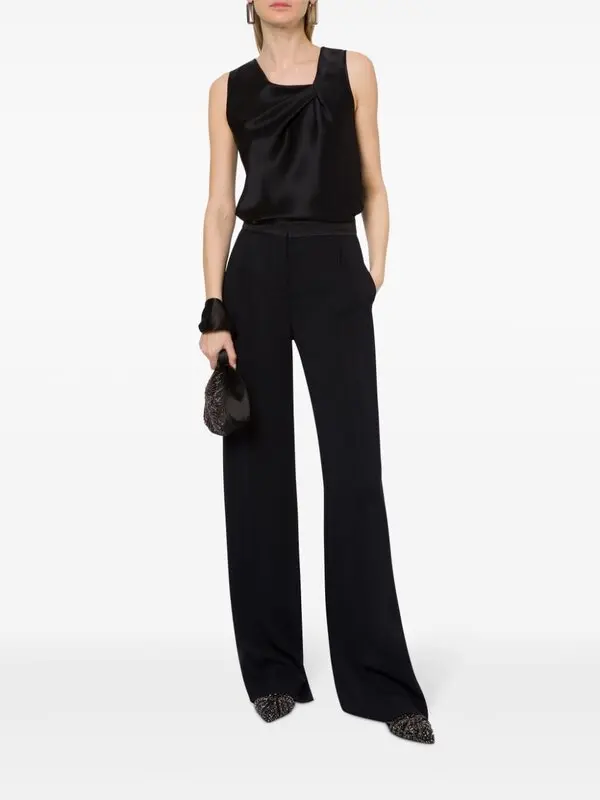 Alberta Ferretti Sleeveless Satin Blouse