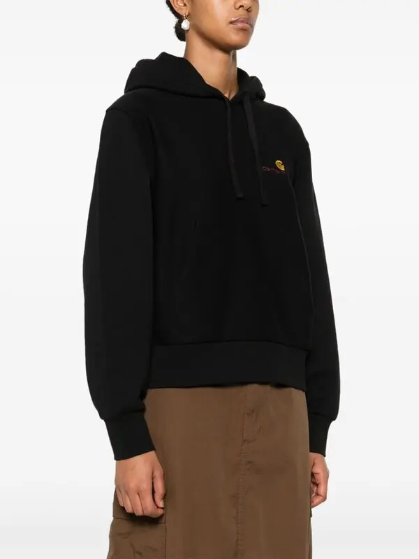 Carhartt Work In Progress American Script Hoodie - Black