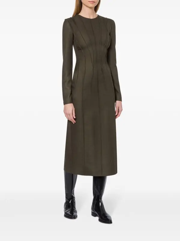 Alberta Ferretti Seam-detailed Pencil Dress