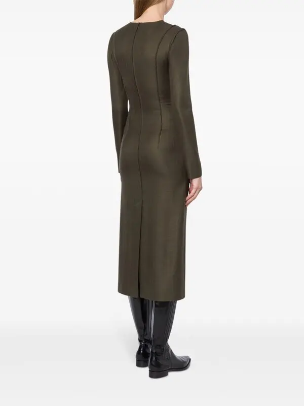 Alberta Ferretti Seam-detailed Pencil Dress