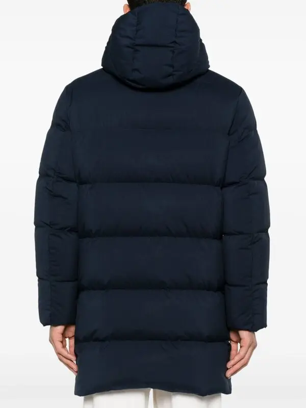 FAY Hooded Down Parka - Blue