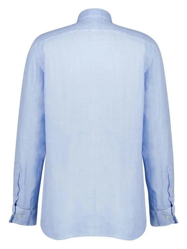 120% Lino Linen Shirt - Blue