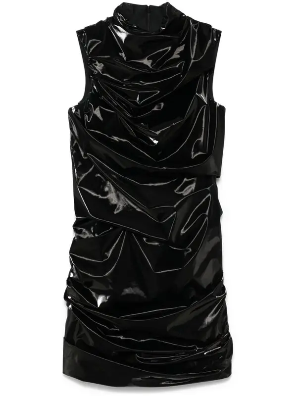 Alexander McQueen Laminated Mini Dress