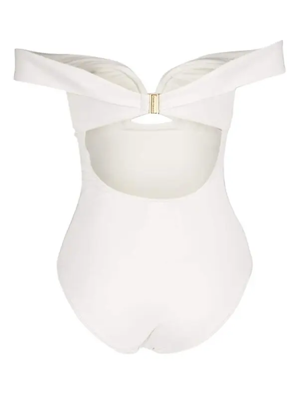 Zimmermann Lexi Off-shoulder One-piece Swimsuit