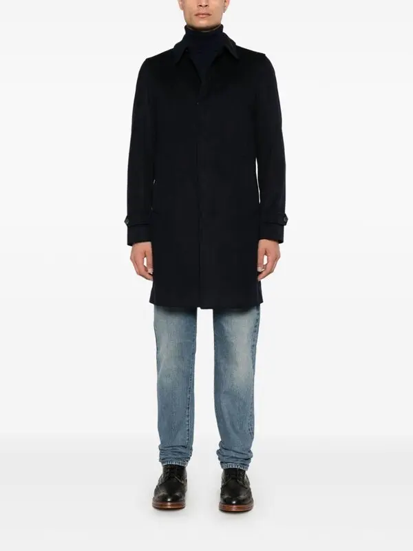 Herno Cashmere Coat - Blue