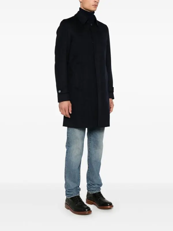 Herno Cashmere Coat - Blue