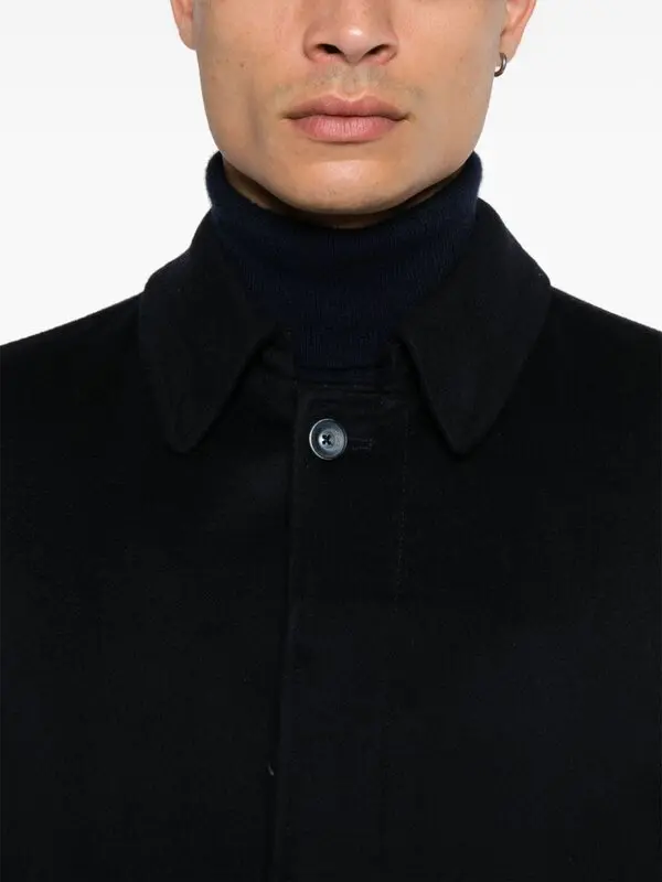 Herno Cashmere Coat - Blue