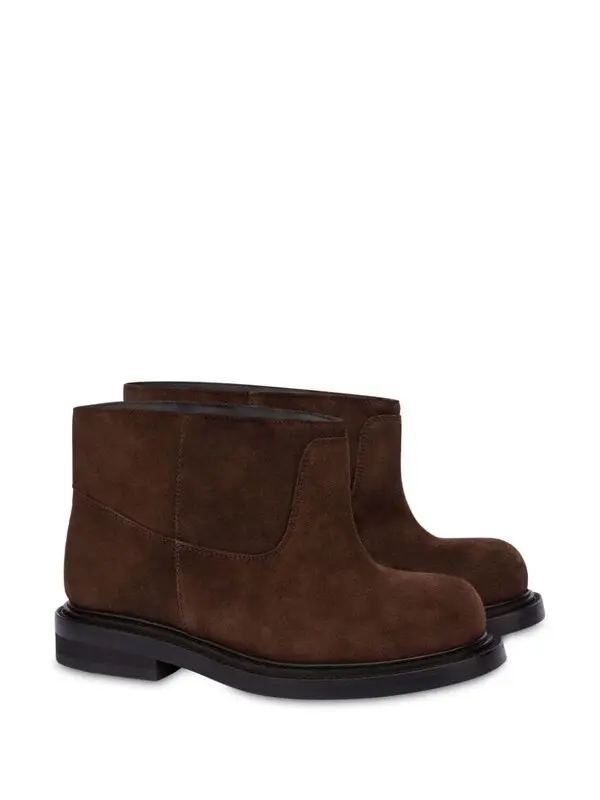 Moschino Olivia Slip-on Ankle Boots - Brown