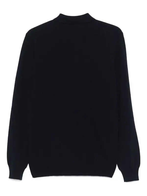 D4.0 Fine-knit Polo Shirt - Blue