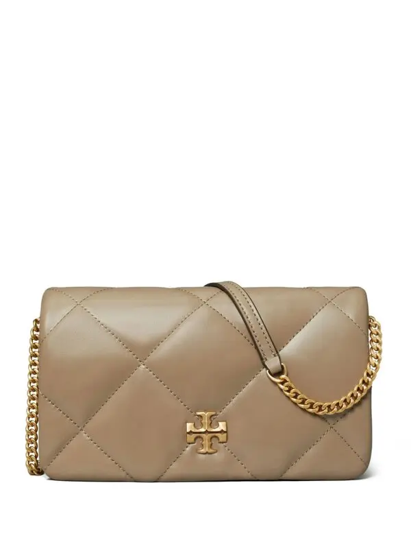 Tory Burch Kira Diamond-quilted Wallet-on-chain - Brown
